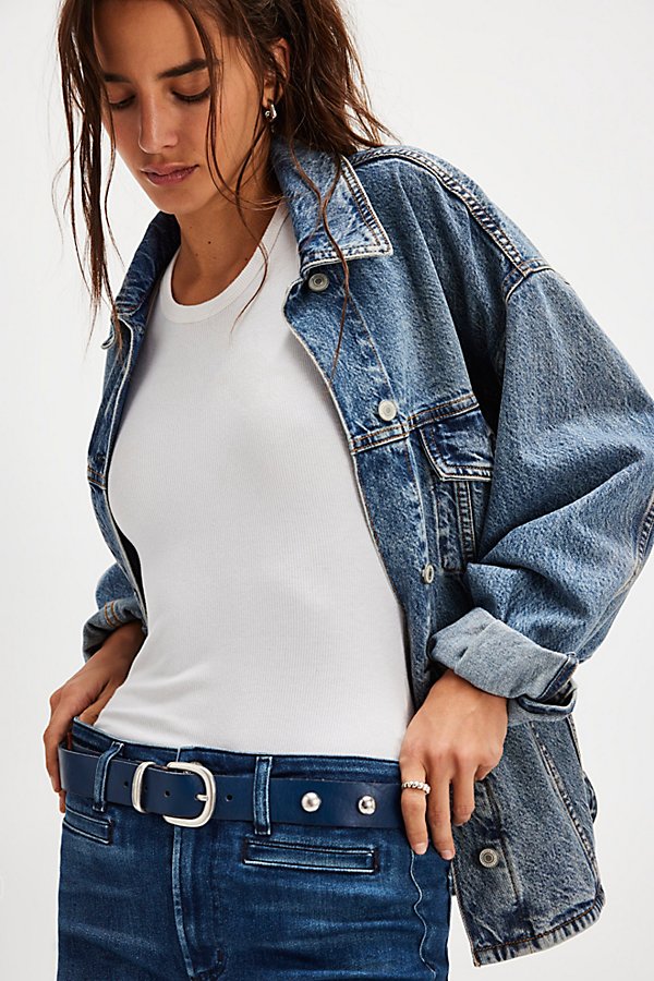 FREE PEOPLE Rhodes Studded Leather Belt